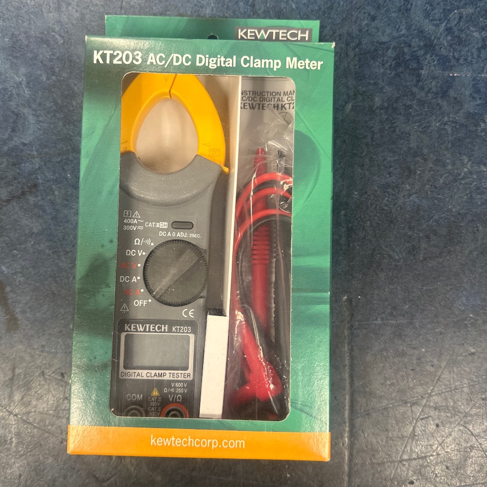 Like New Kewtech Kewtech kt203 ac/dc digital clamp meter - Own4Less
